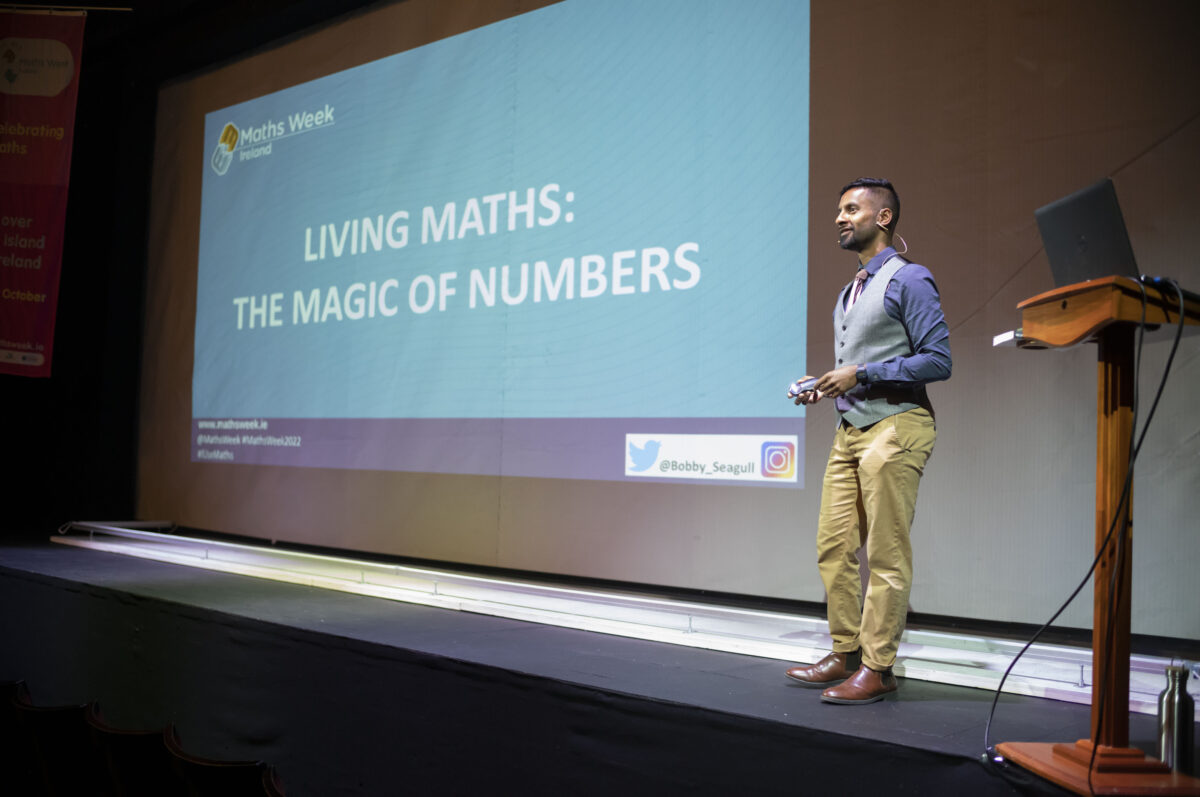 Bobby Seagull at the Gate Theatre Album – MATHS WEEK IRELAND