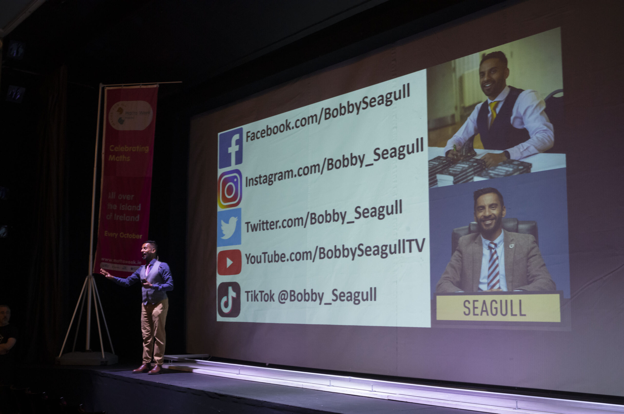 Bobby Seagull at the Gate Theatre Album – MATHS WEEK IRELAND