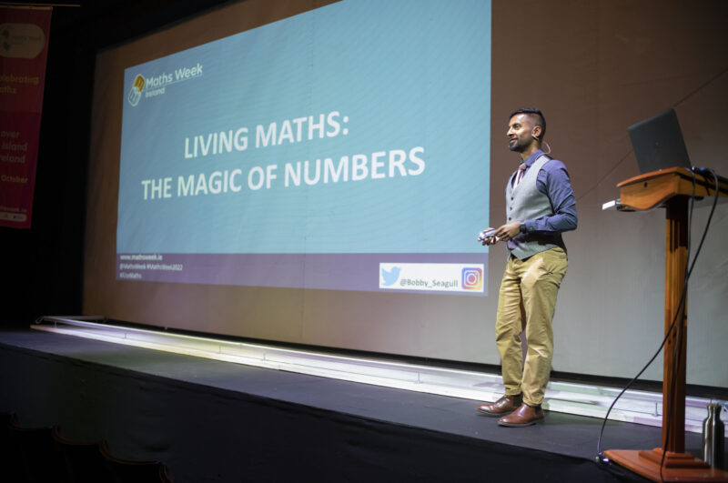 Bobby Seagull at the Gate Theatre - 2022 – MATHS WEEK IRELAND