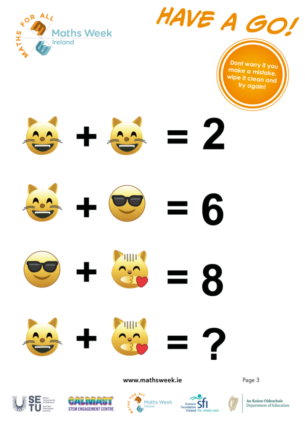 Emoji Puzzles – MATHS WEEK IRELAND