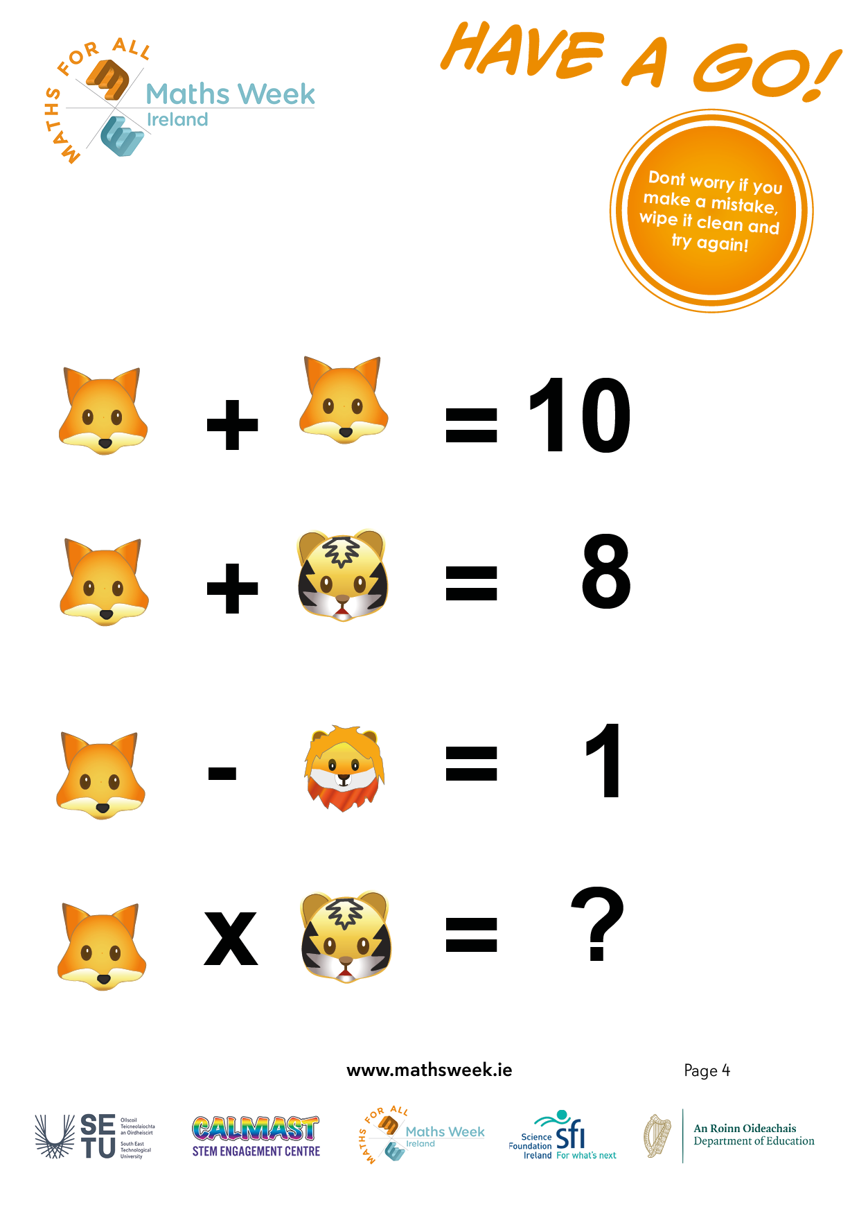 Emoji Puzzles – MATHS WEEK IRELAND