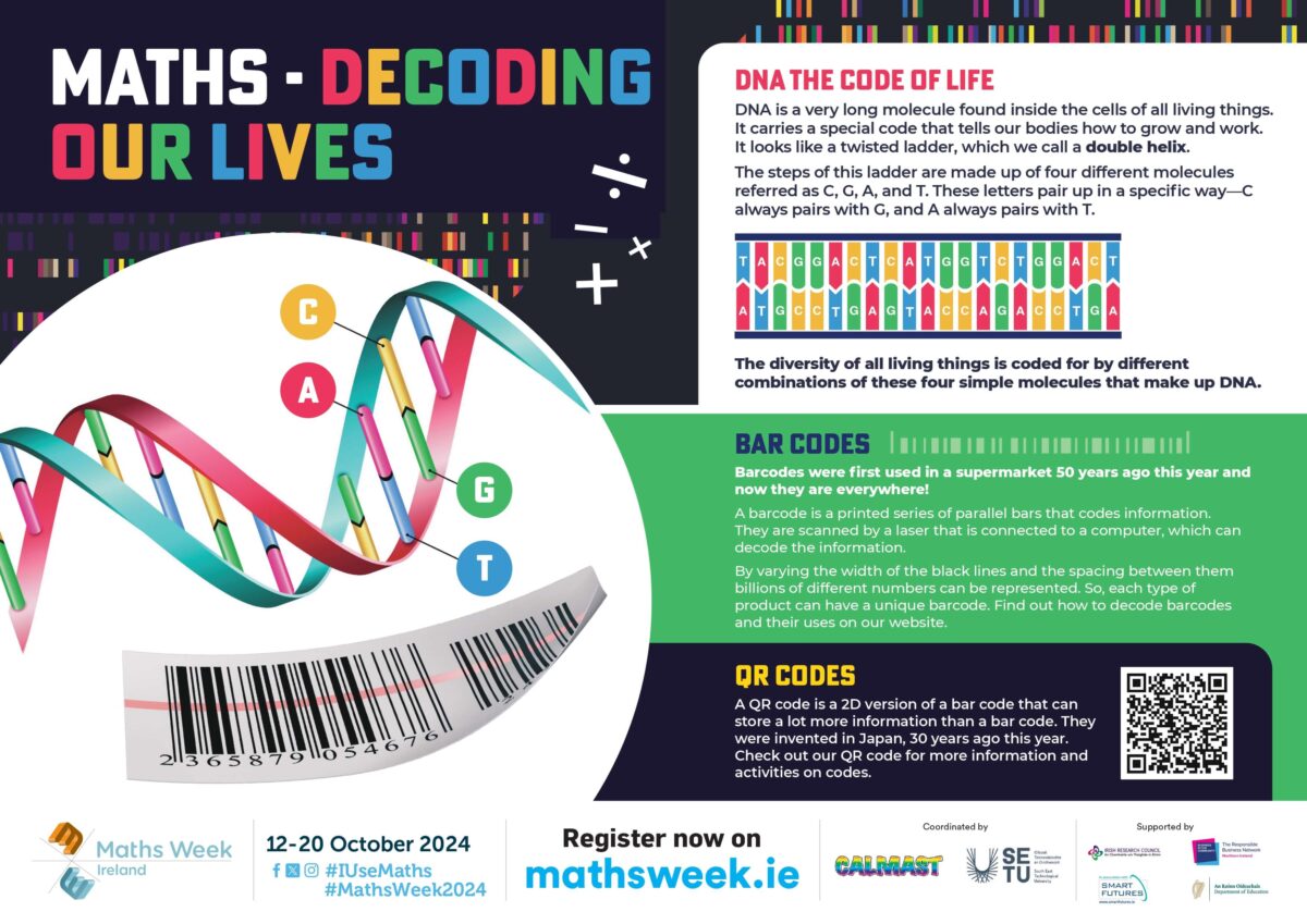 Senior Secondary Poster 2024 - Math and codes – MATHS WEEK IRELAND